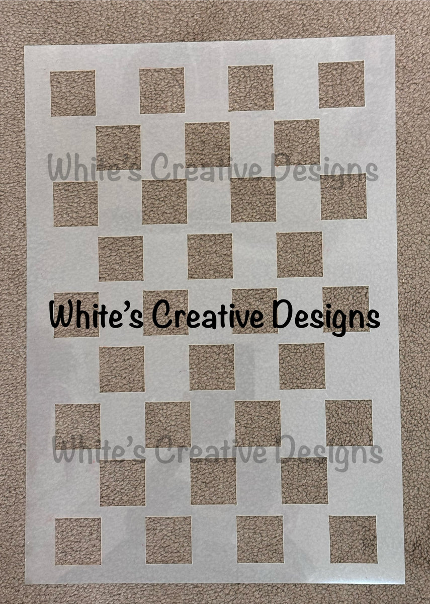 Checkered Stencils – White's Creative Designs