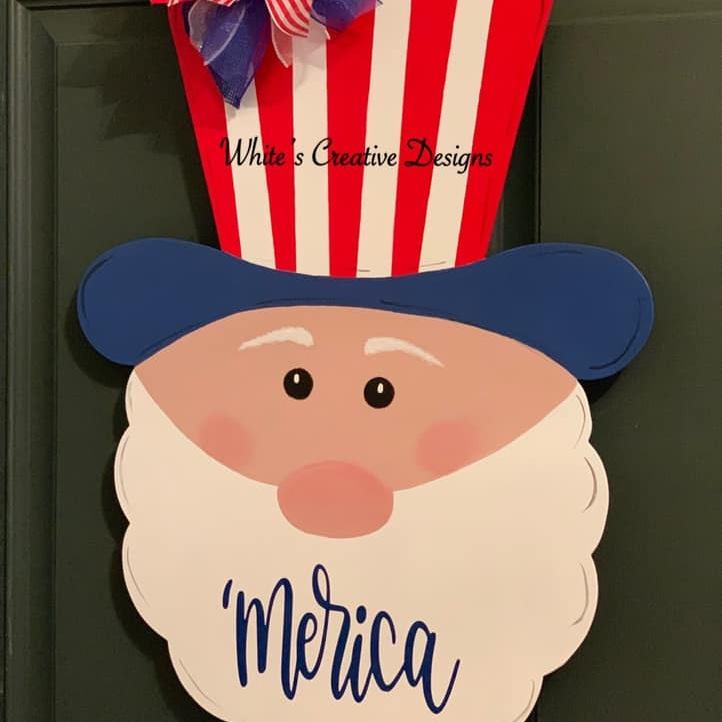 Uncle Sam Door Hanger (S012) – White's Creative Designs